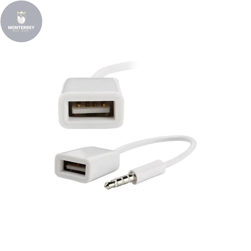 CABLE AUXILIAR USB HEMBRA A JACK 3.5